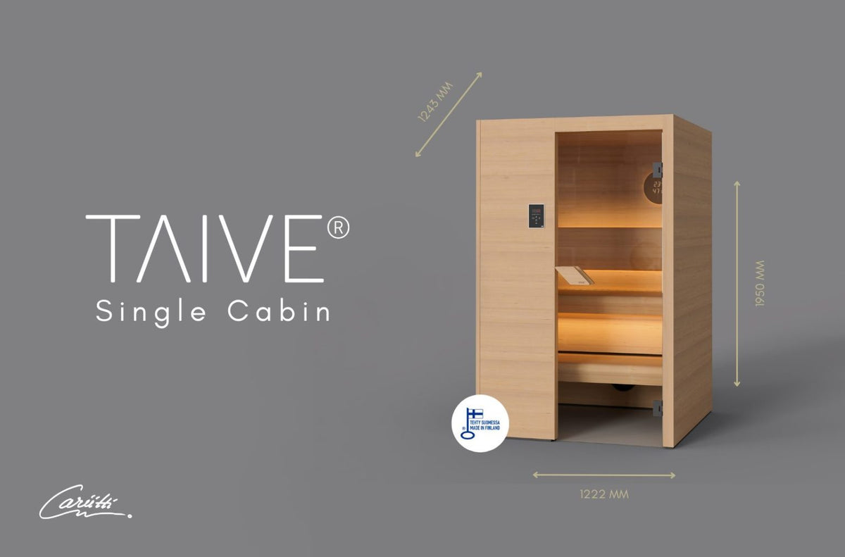 TAIVE-saunakabiinimalliston uutuus: TAIVE Single Cabin – Cariitti